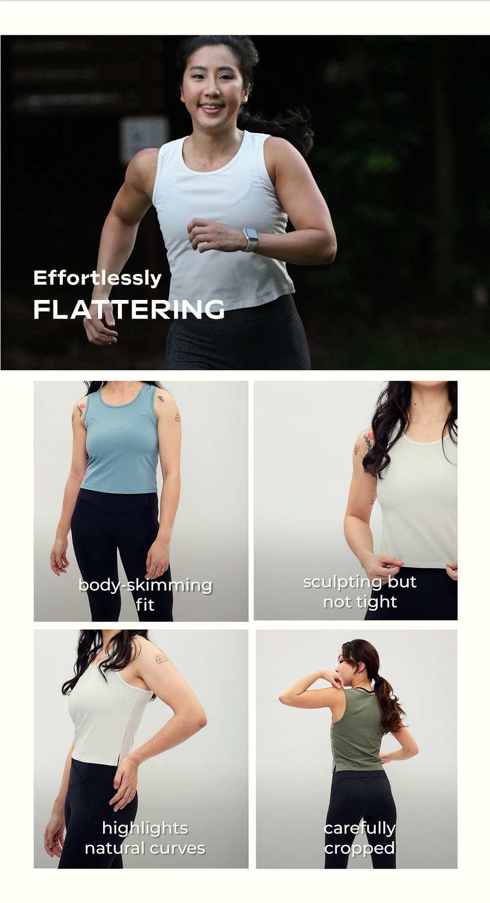 All Day Stretch Cropped Tank: Unmatched Comfort, Perfect Length & Not ...